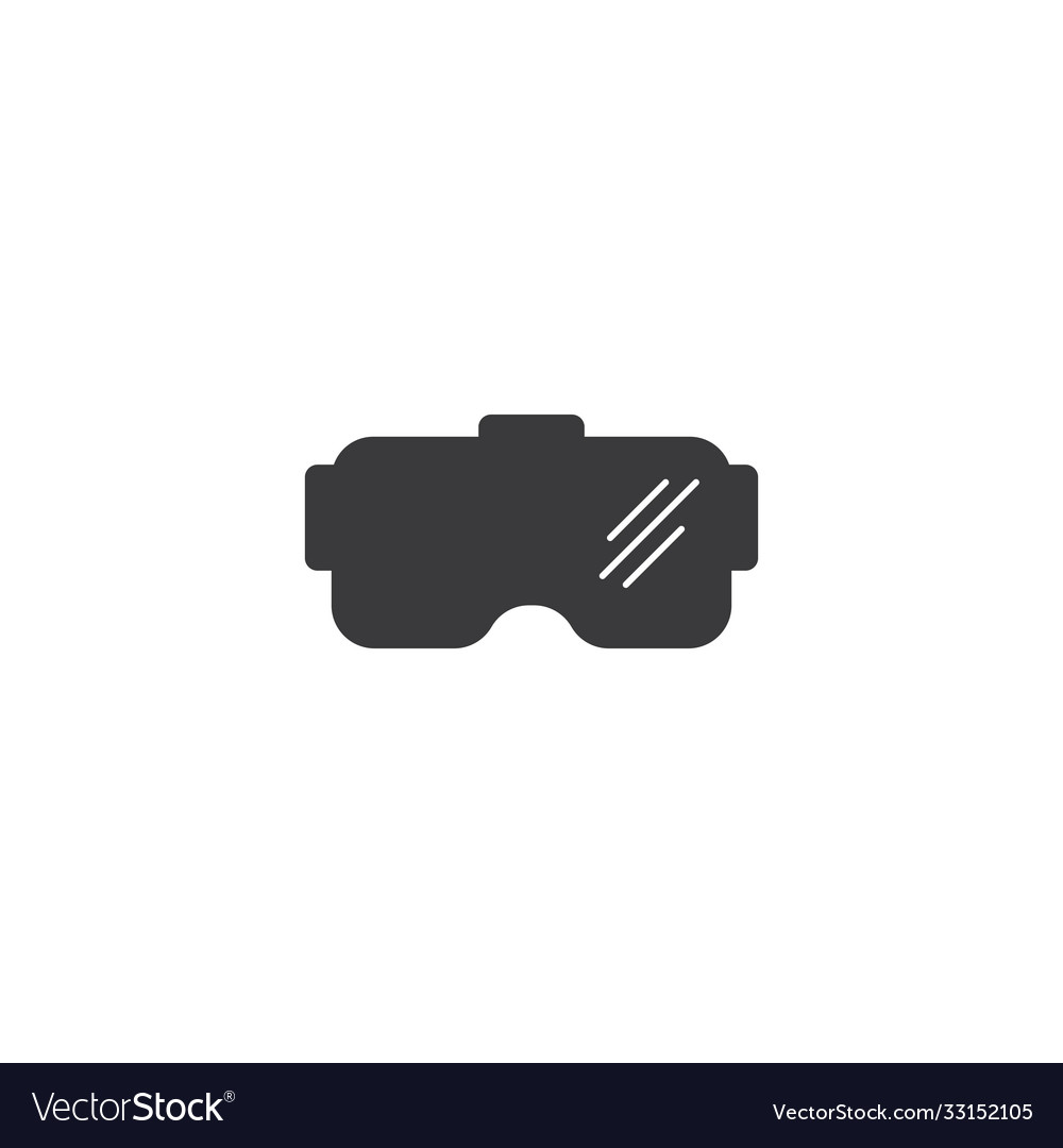 Virtual reality logo and icon Royalty Free Vector Image