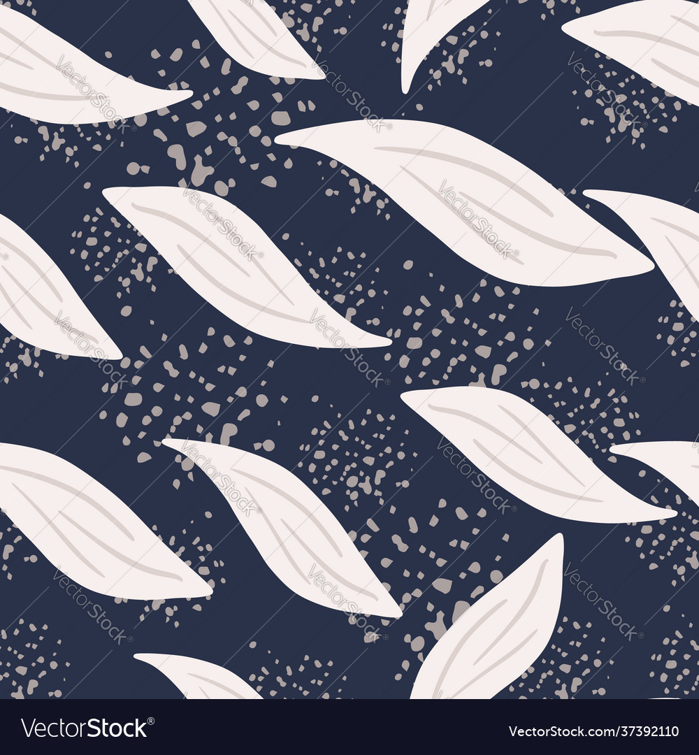 Abstract botanic seamless pattern with light leaf Vector Image