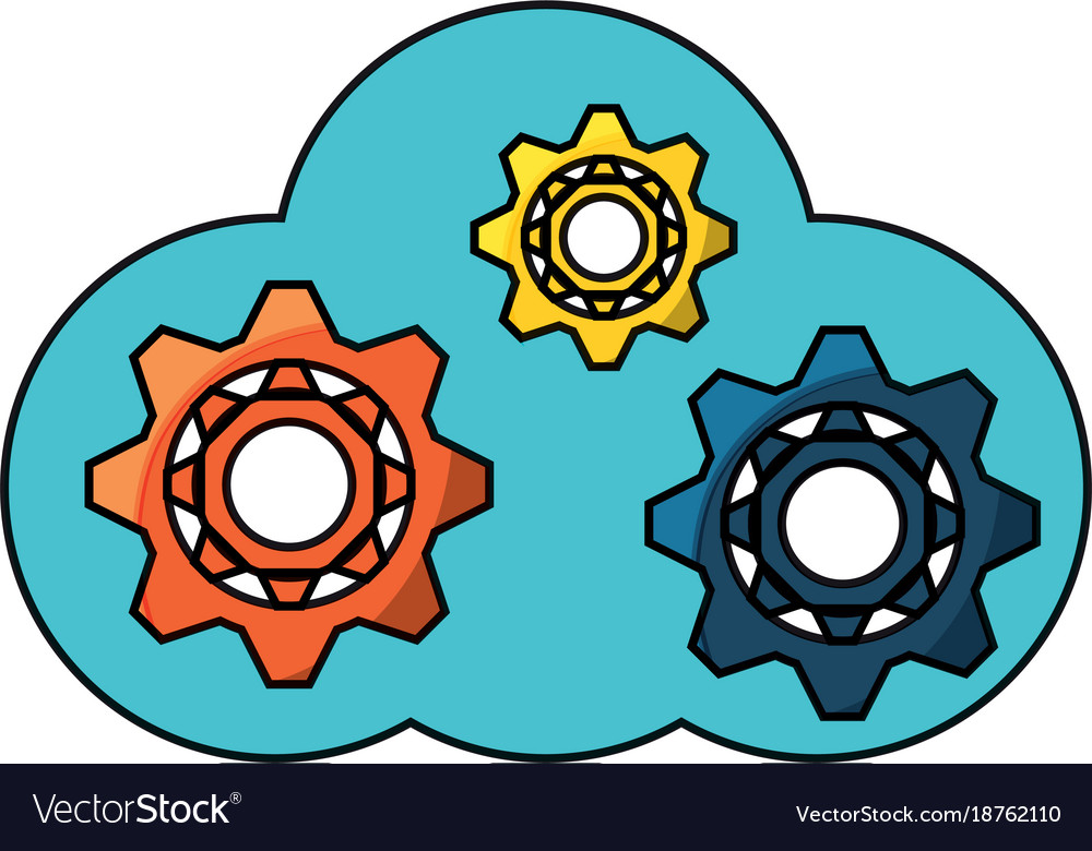Cloud storage design concept Royalty Free Vector Image