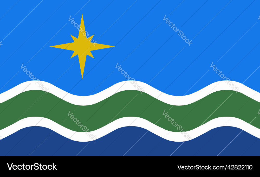 Flag of duluth city minnesota Royalty Free Vector Image