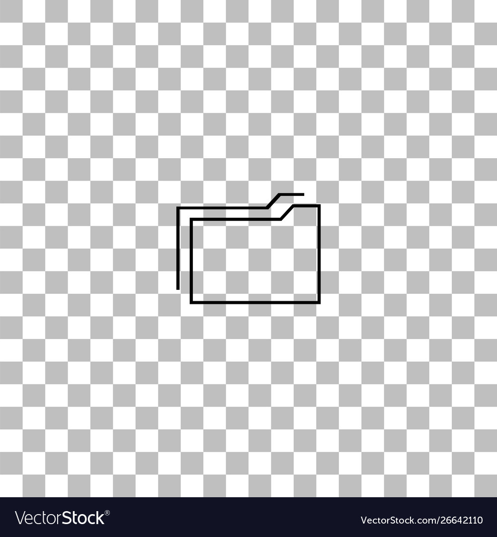 Folder icon flat Royalty Free Vector Image - VectorStock