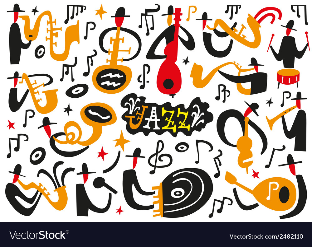 Jazz musicians Royalty Free Vector Image - VectorStock