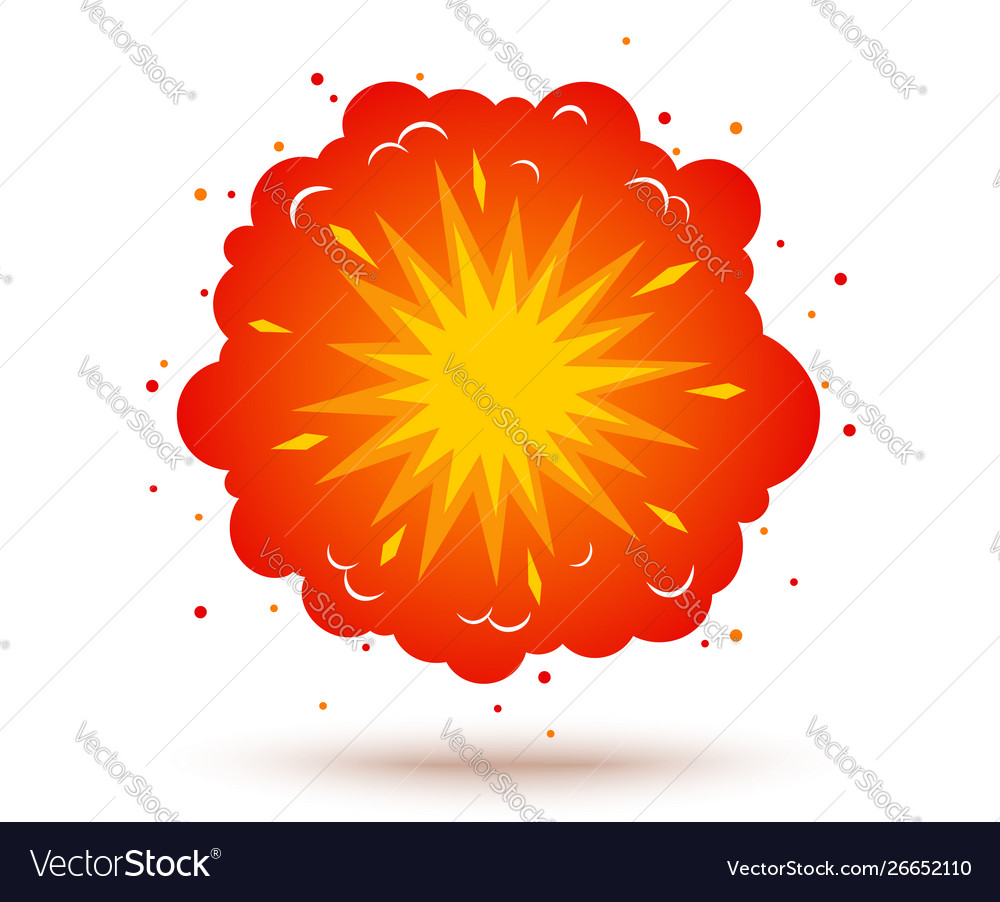 Retro a explosion Royalty Free Vector Image - VectorStock