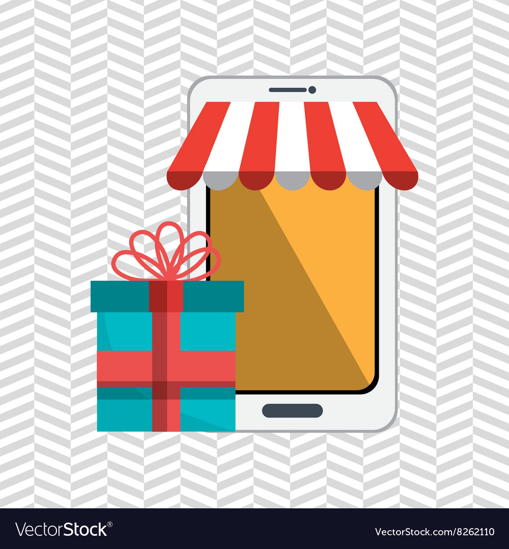 Smartphone services design Royalty Free Vector Image