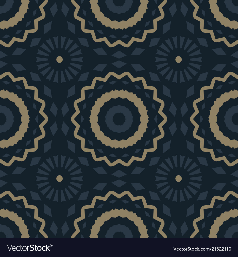 Tribal native looking circular seamless pattern Vector Image