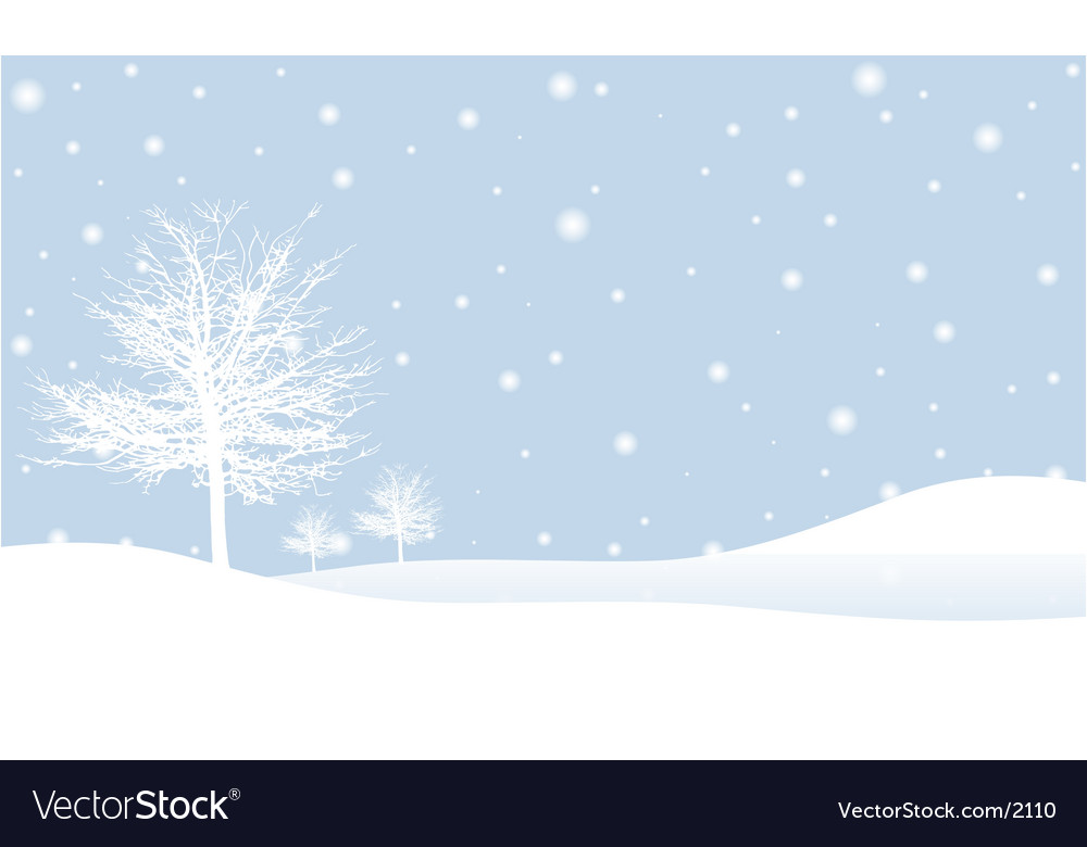 Winter scene Royalty Free Vector Image - VectorStock