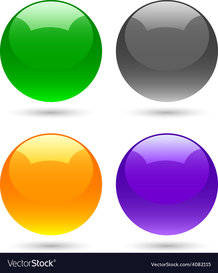 Glossy balls Royalty Free Vector Image - VectorStock