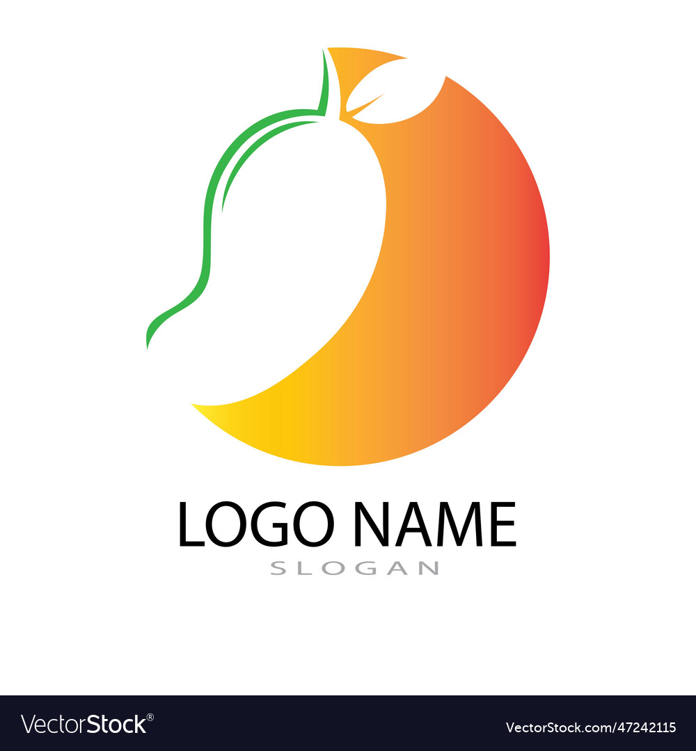 Mango logo Royalty Free Vector Image - VectorStock