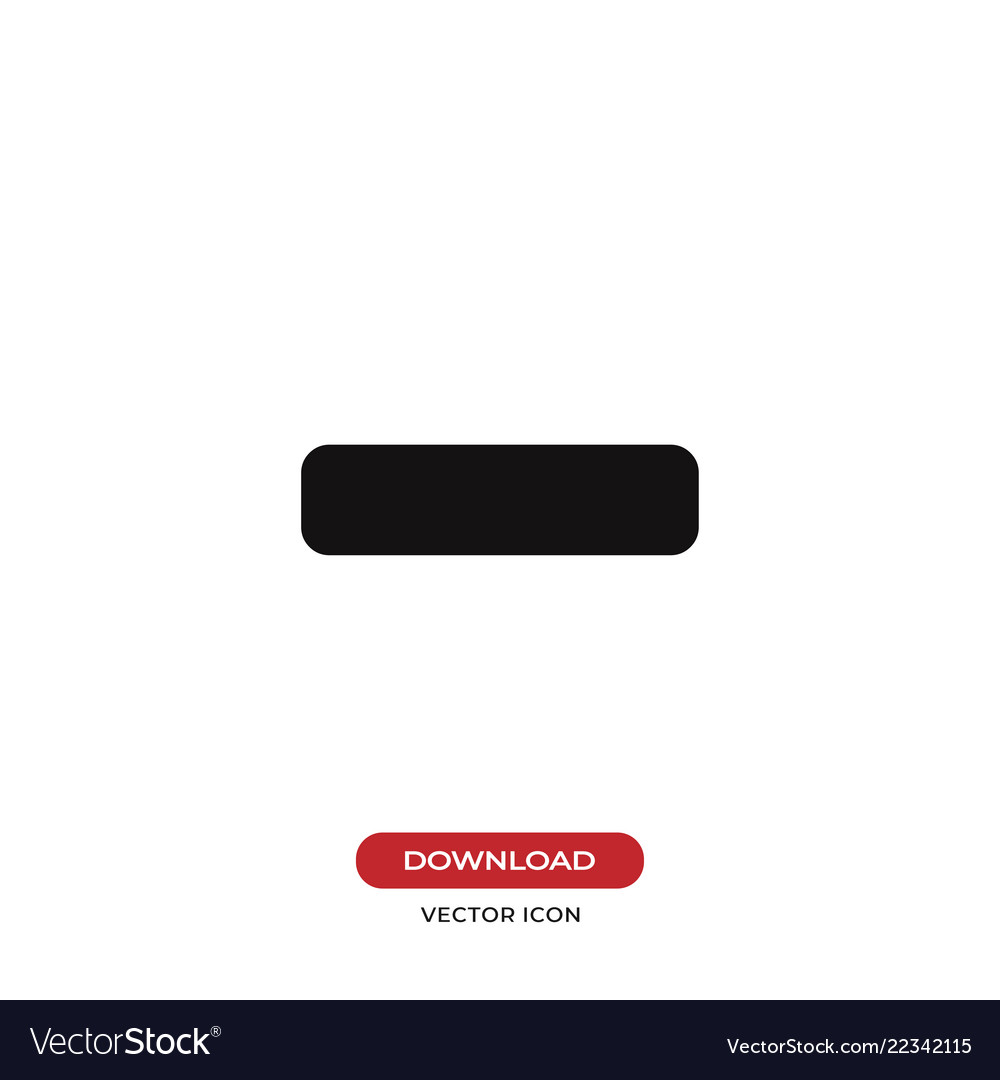 Minus icon Royalty Free Vector Image - VectorStock