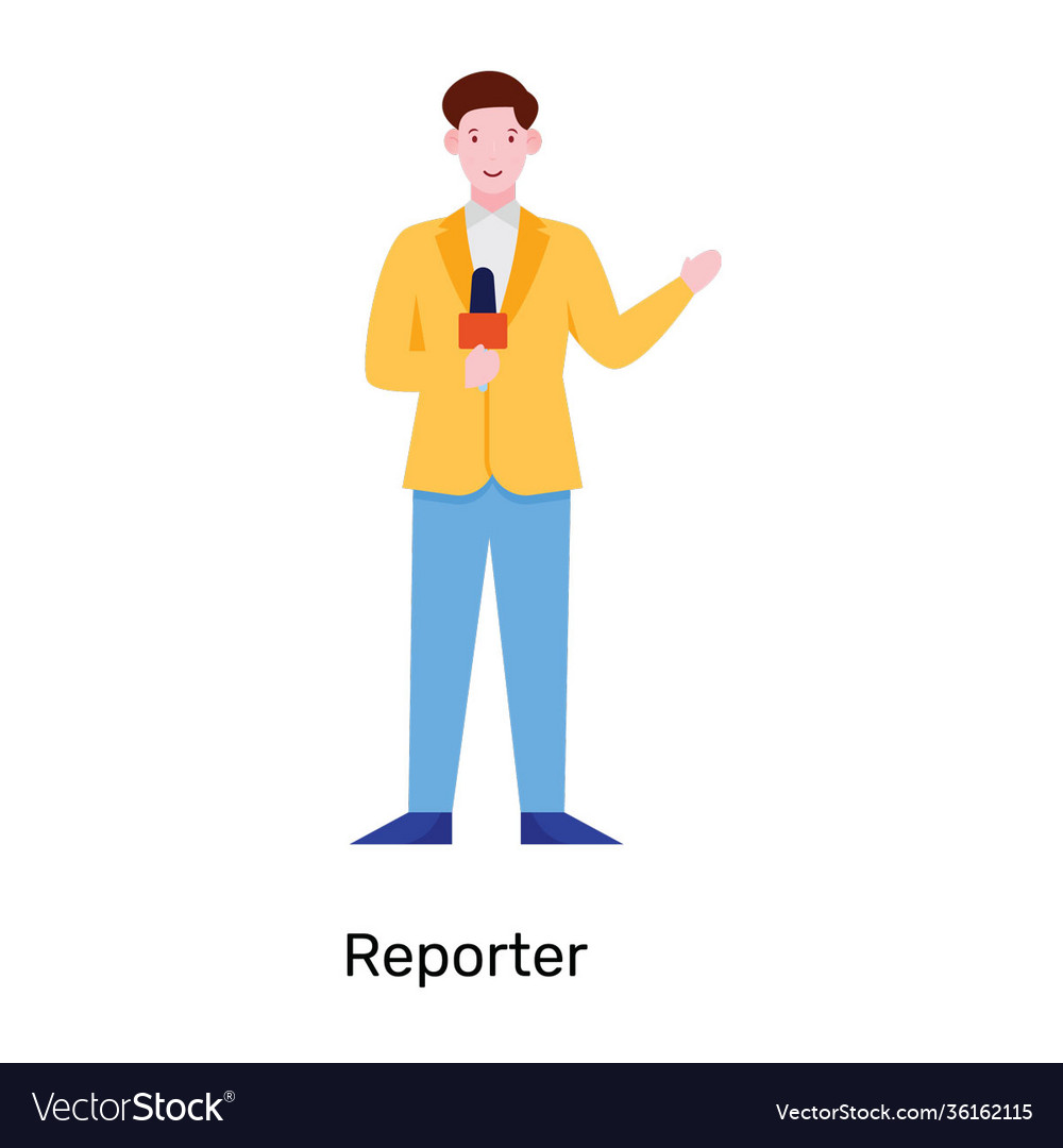 Reporter Royalty Free Vector Image - VectorStock