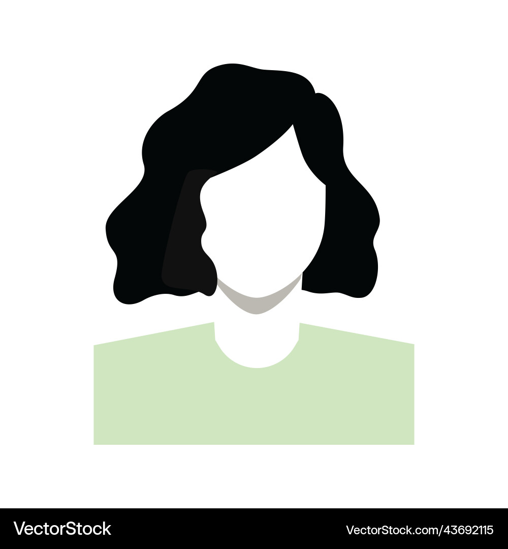 Silhouette faceless woman character Royalty Free Vector