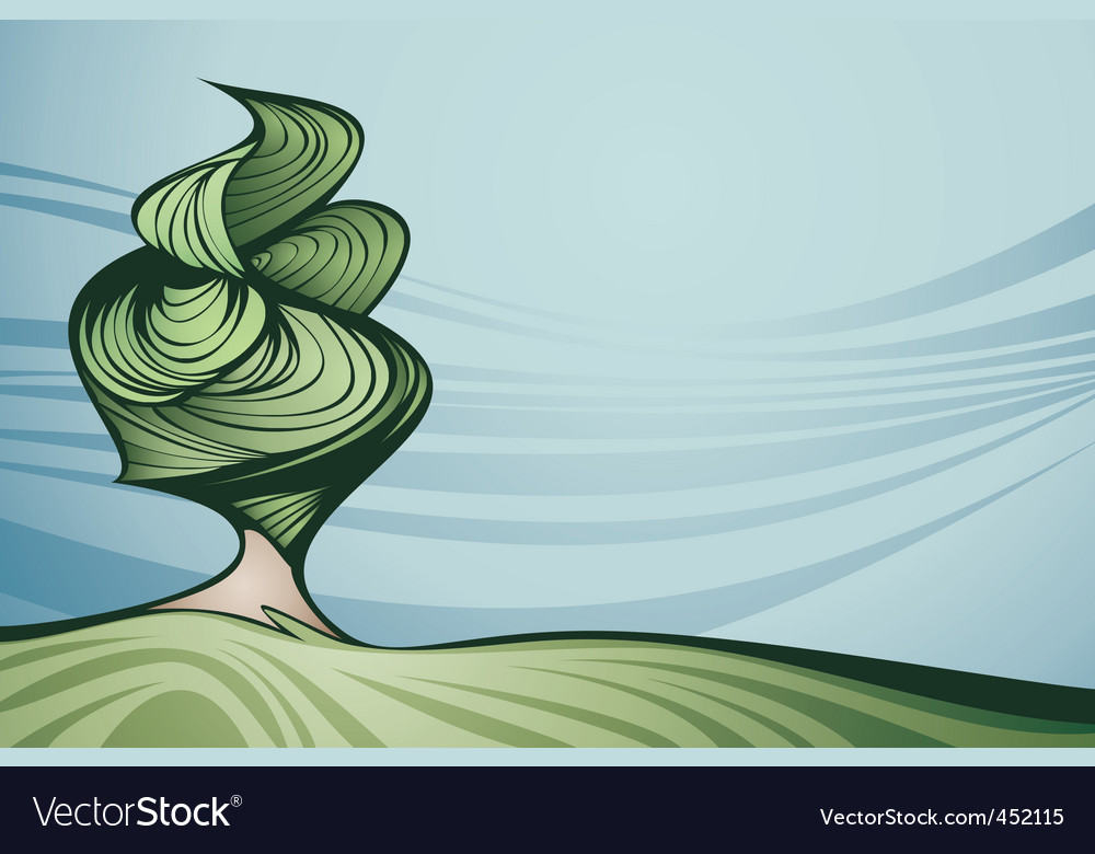 Tree background Royalty Free Vector Image - VectorStock