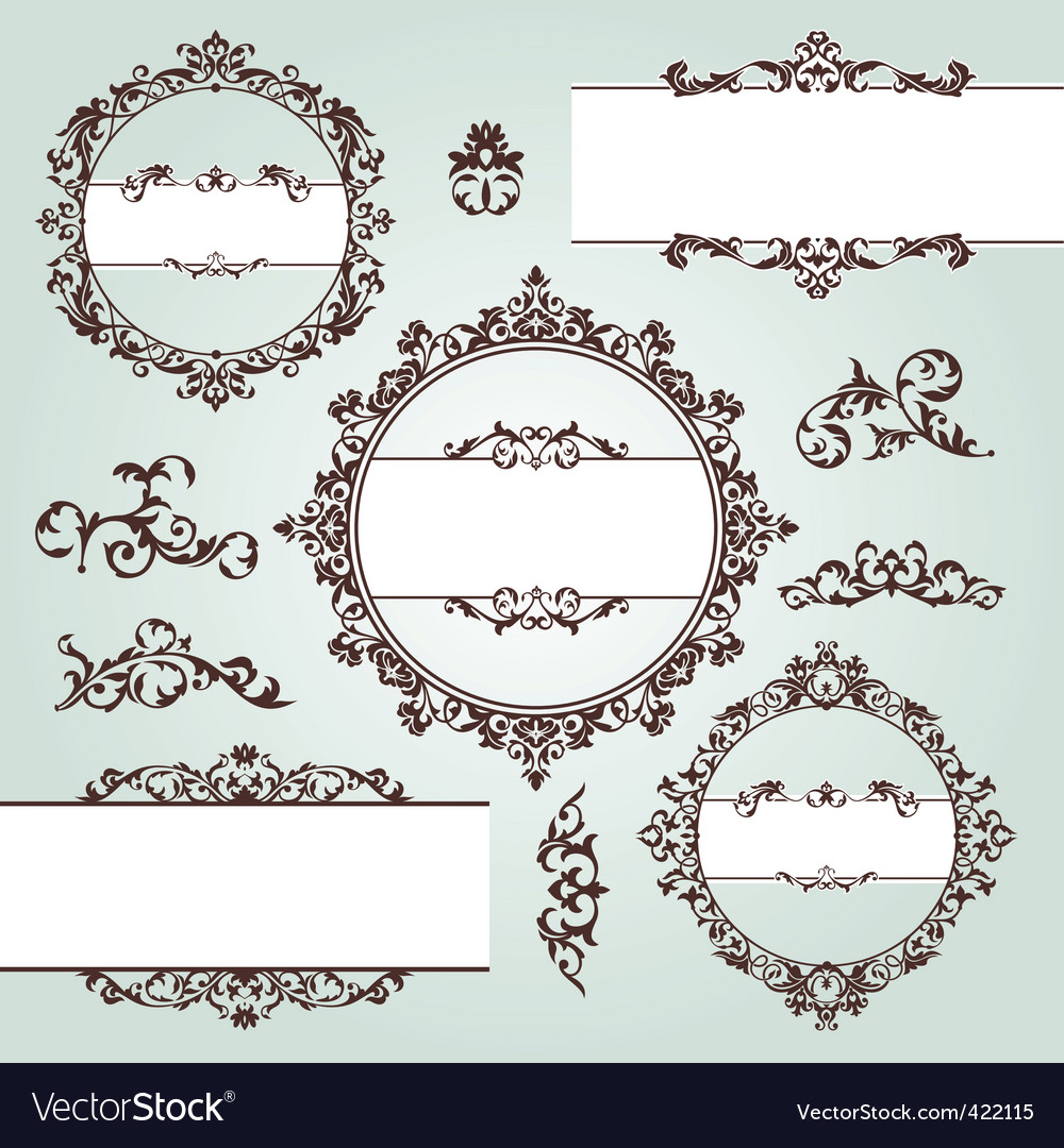 Vintage design elements Royalty Free Vector Image