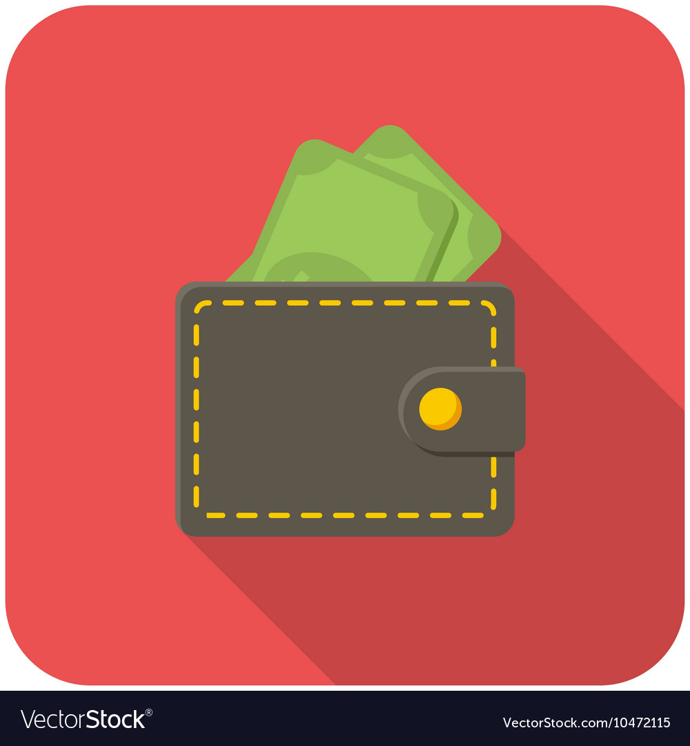 Wallet icon Royalty Free Vector Image - VectorStock