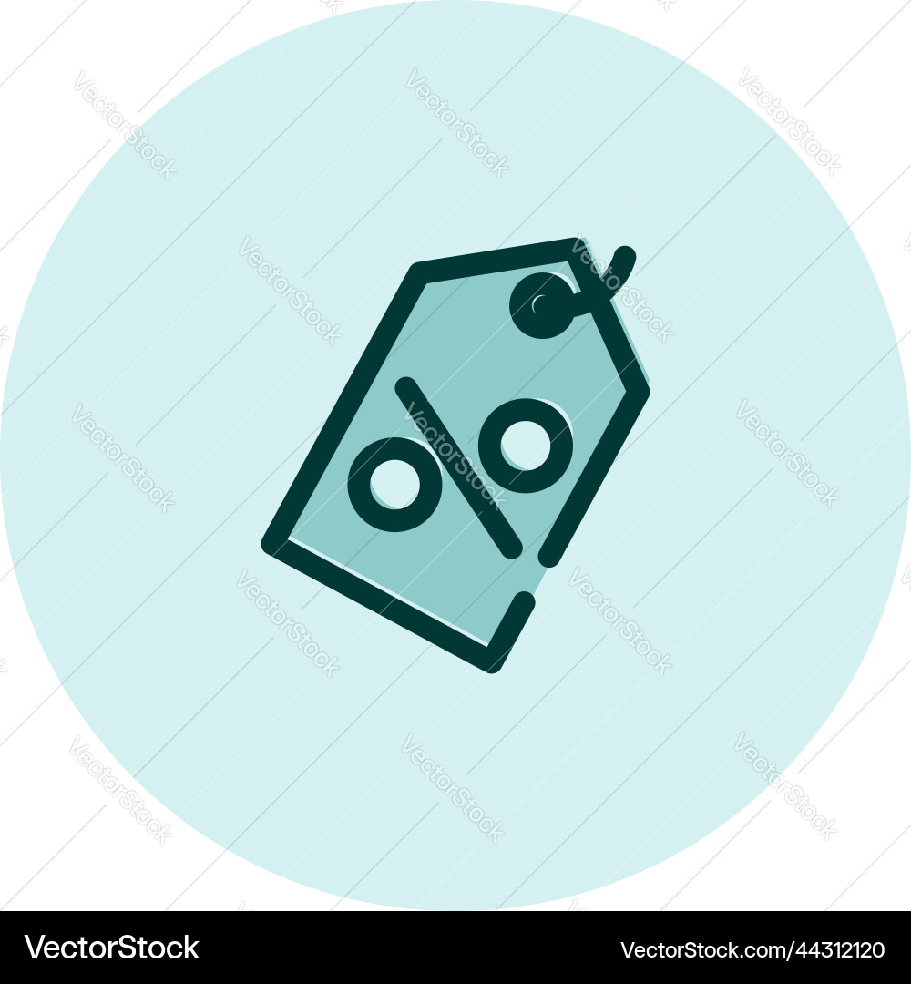 Commercial discount on a white background Vector Image