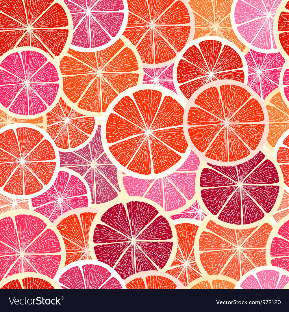 Grapefruit seamless big background Royalty Free Vector Image