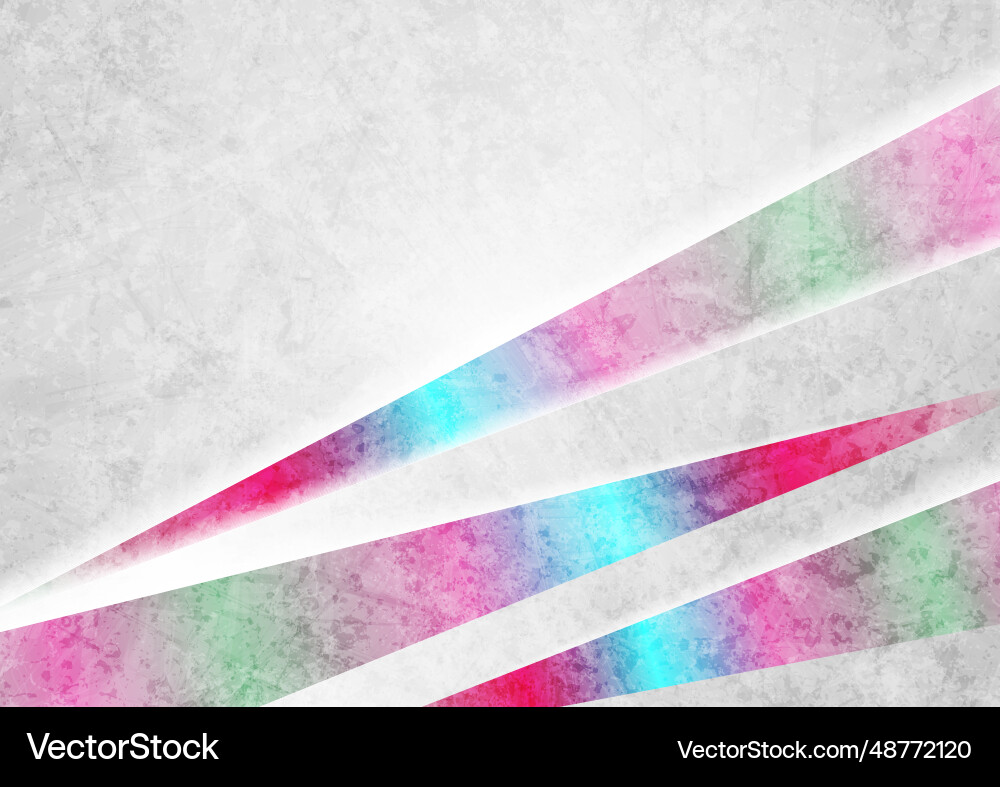 Grey and holographic grunge neon background Vector Image
