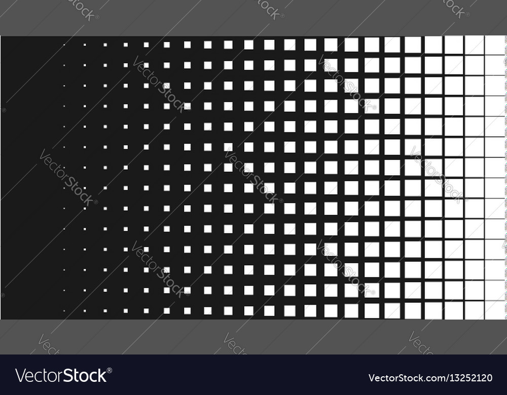 Halftone pattern background square spot shapes Vector Image