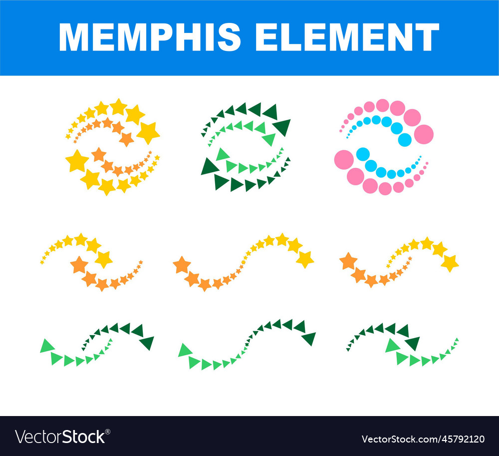 Memphis element Royalty Free Vector Image - VectorStock