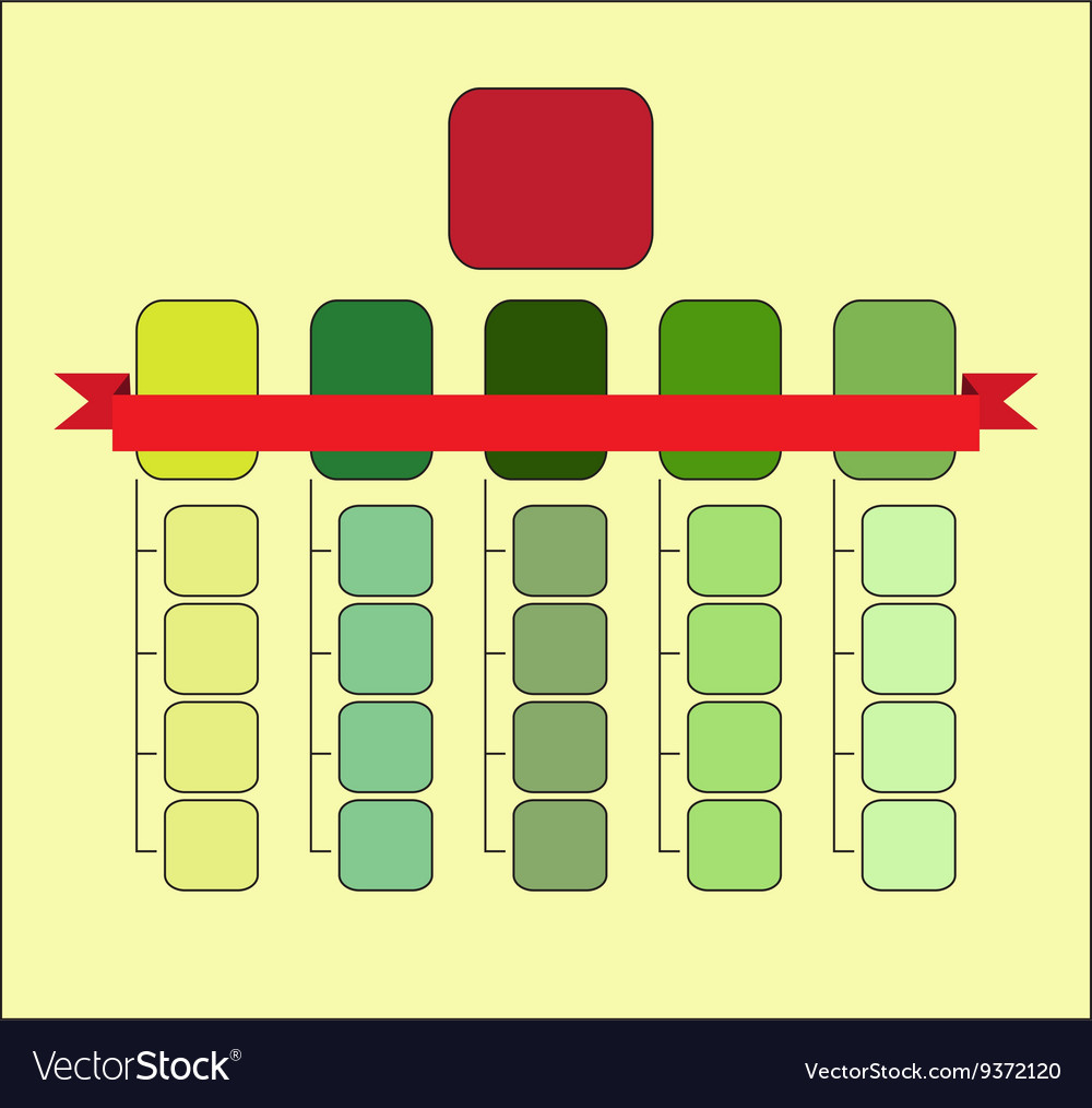 Organizational structure template Royalty Free Vector Image