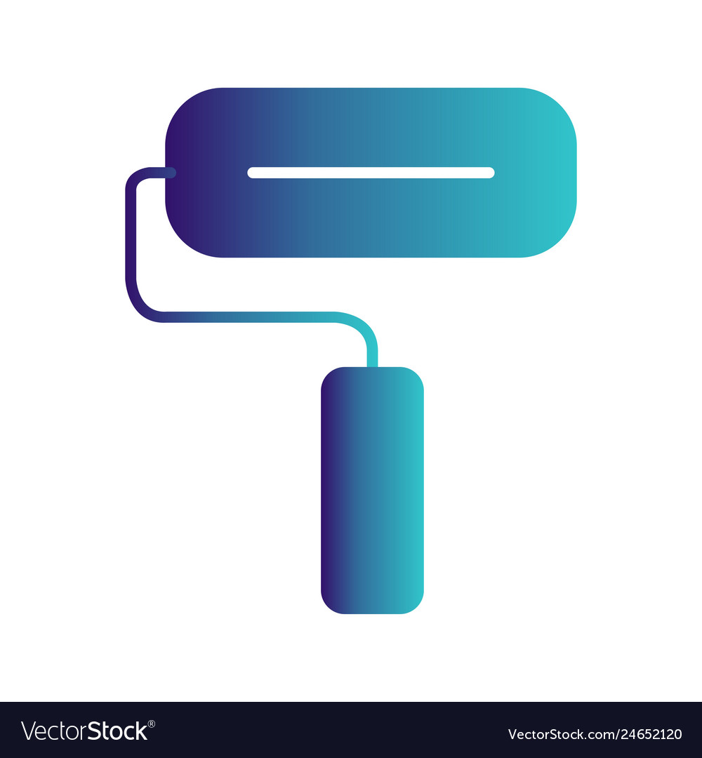 Paint roller icon Royalty Free Vector Image - VectorStock