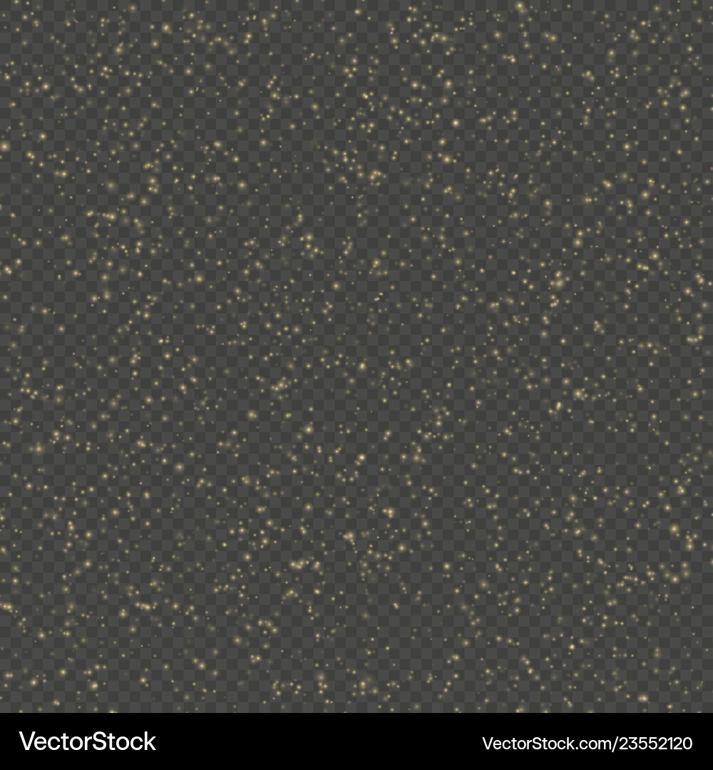 Particles overlay effect glitter of gold glowing Vector Image