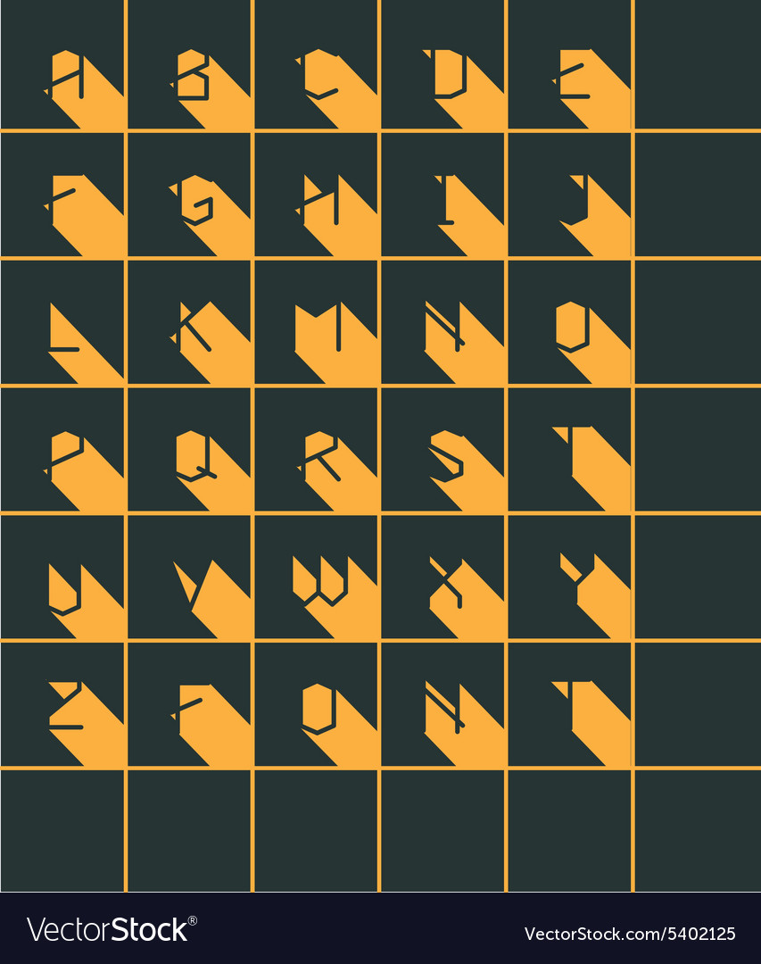 Alphabet set Royalty Free Vector Image - VectorStock