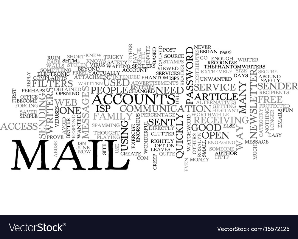 Are there any safe alternatives to e mail text Vector Image Are there any safe alternatives to e mail text Vector Image