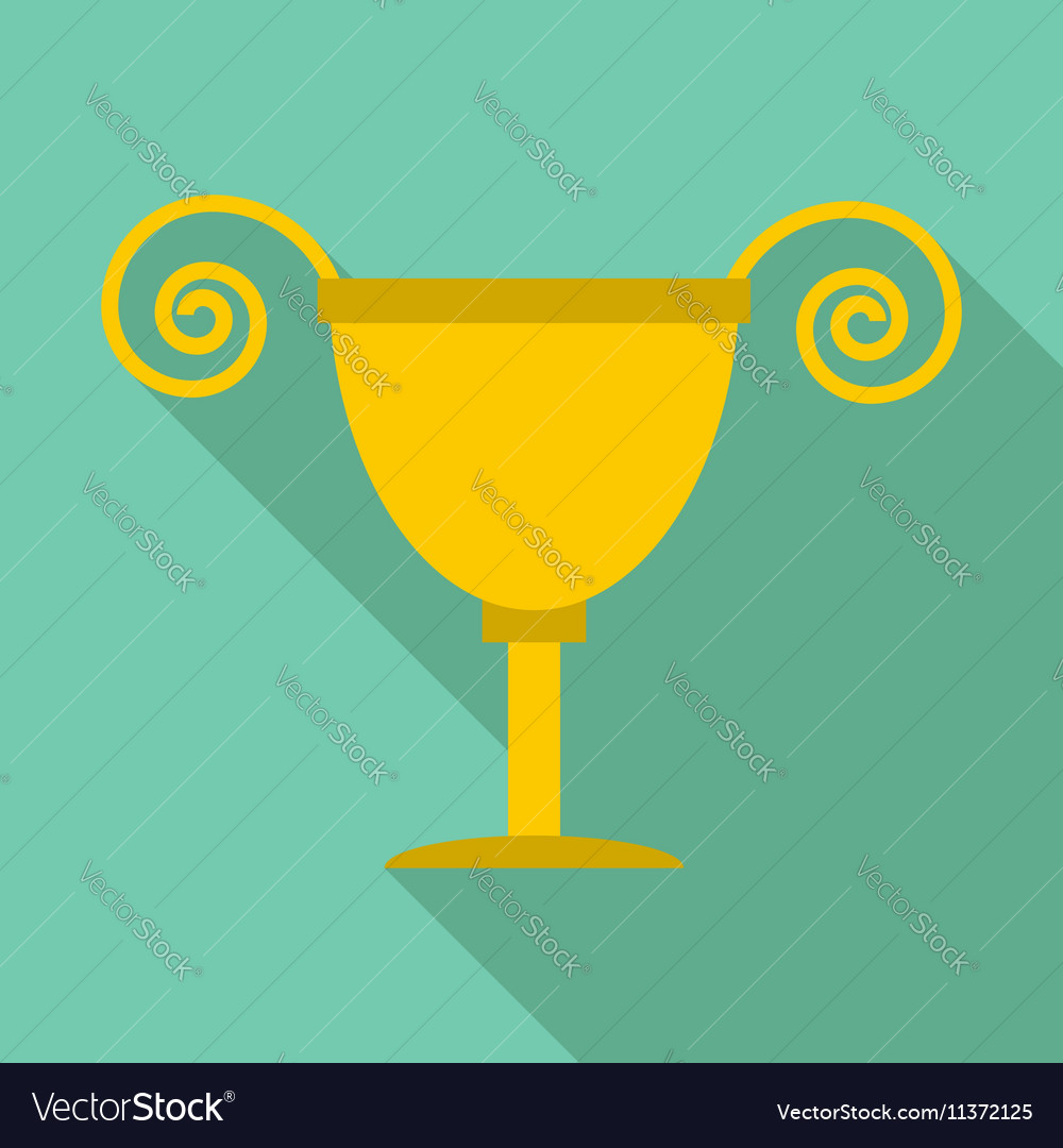 Cup icon flat style Royalty Free Vector Image - VectorStock