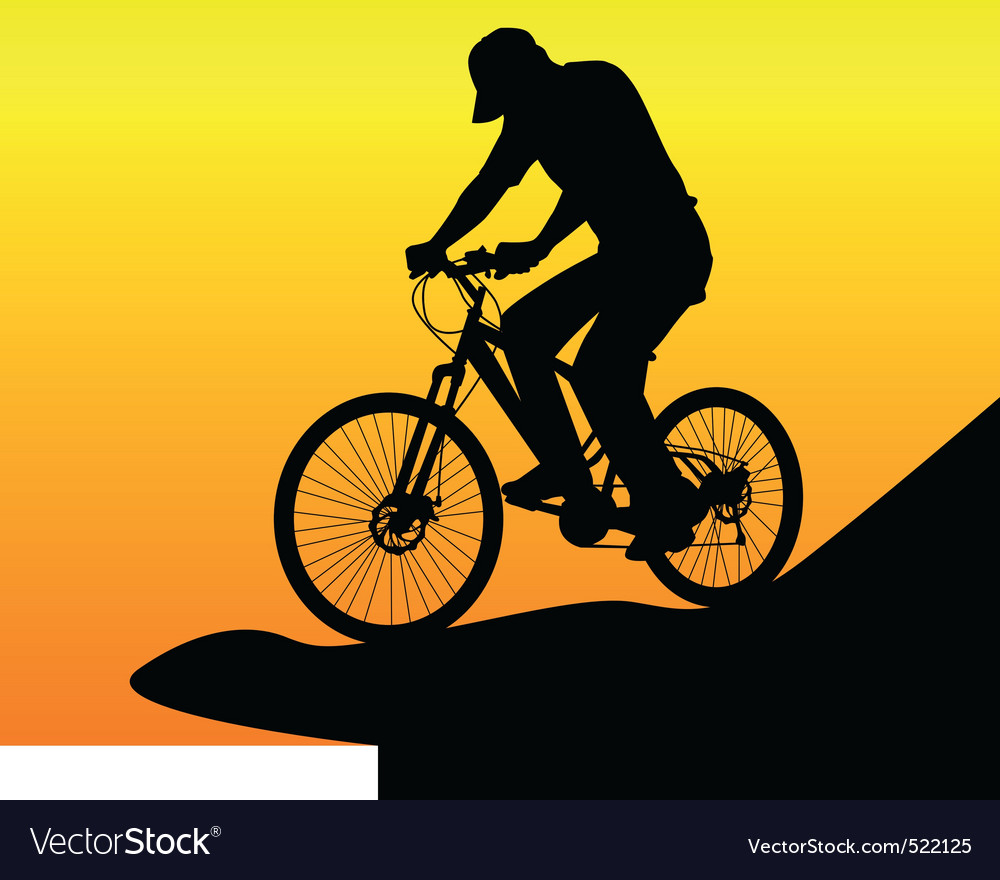 Cyclist Royalty Free Vector Image - VectorStock