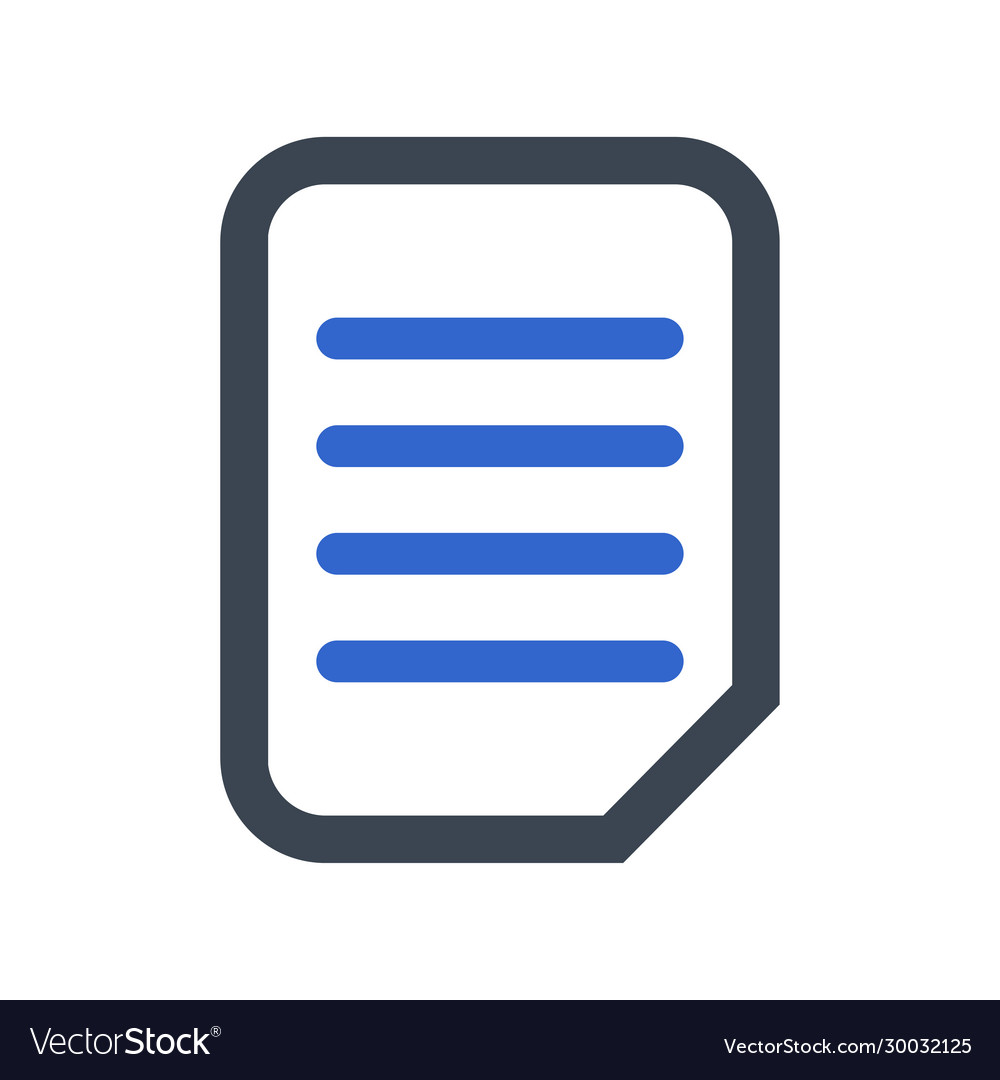 Document note icon image Royalty Free Vector Image