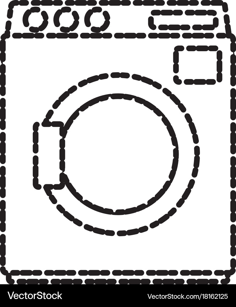 Laundry washer machine Royalty Free Vector Image