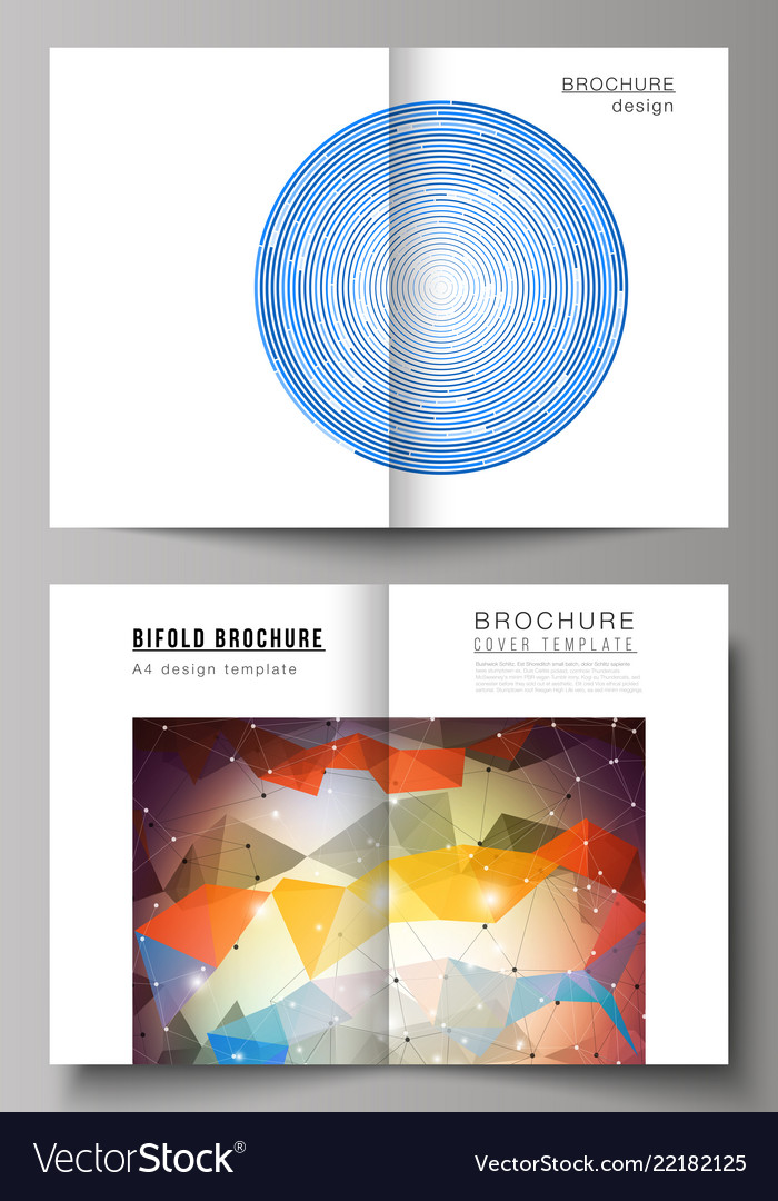 Layout two a4 format Royalty Free Vector Image