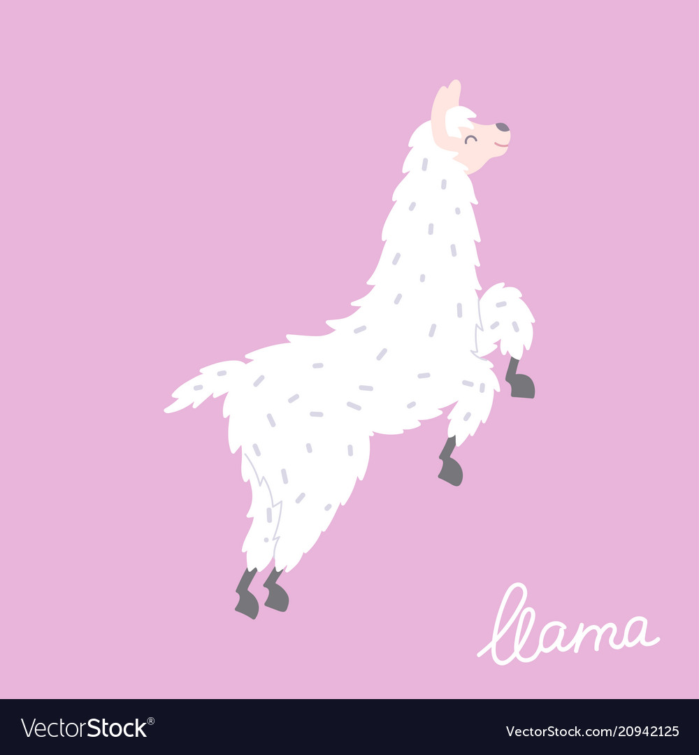 Llama Royalty Free Vector Image - VectorStock