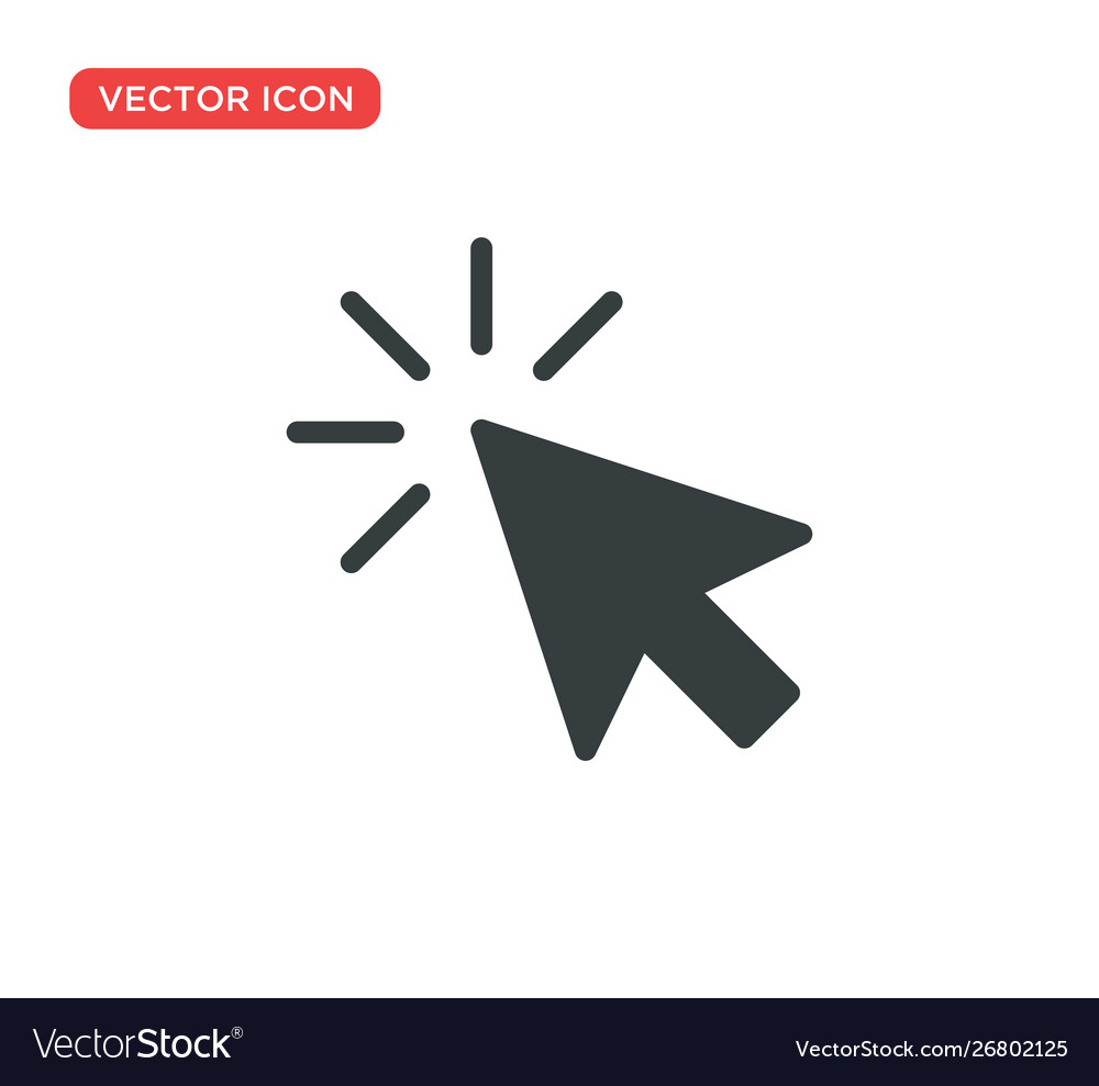 Pointer cursor icon design Royalty Free Vector Image