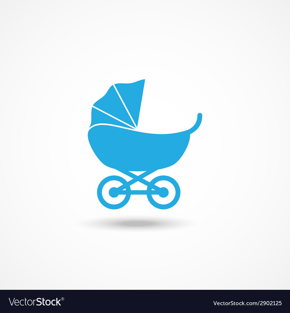Pram icon Royalty Free Vector Image - VectorStock