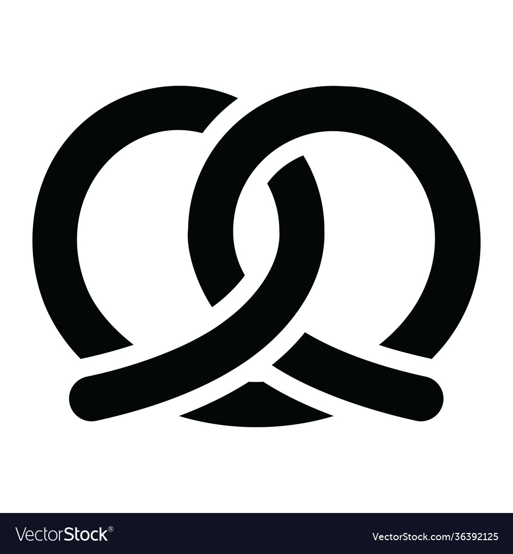 Pretzel Royalty Free Vector Image - VectorStock