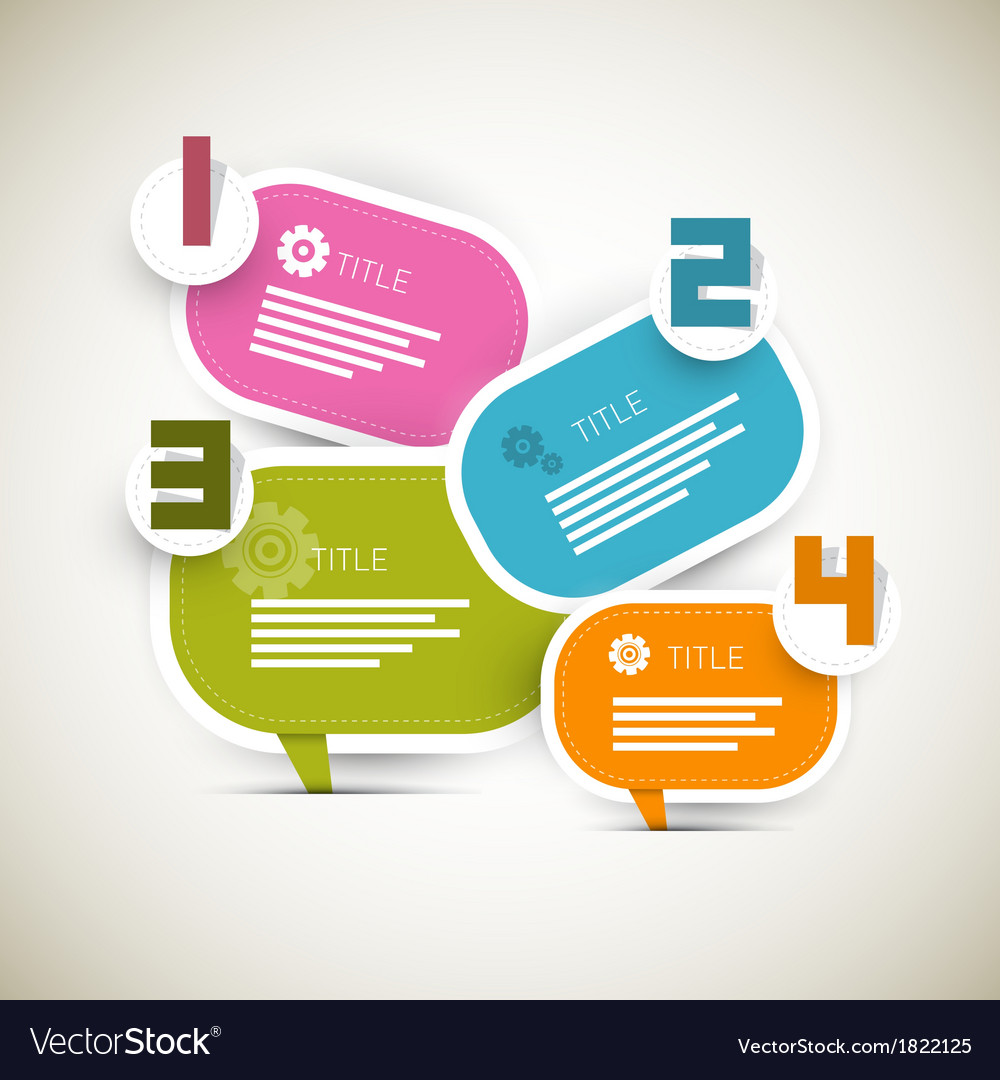 Progress steps for tutorial infographics Vector Image
