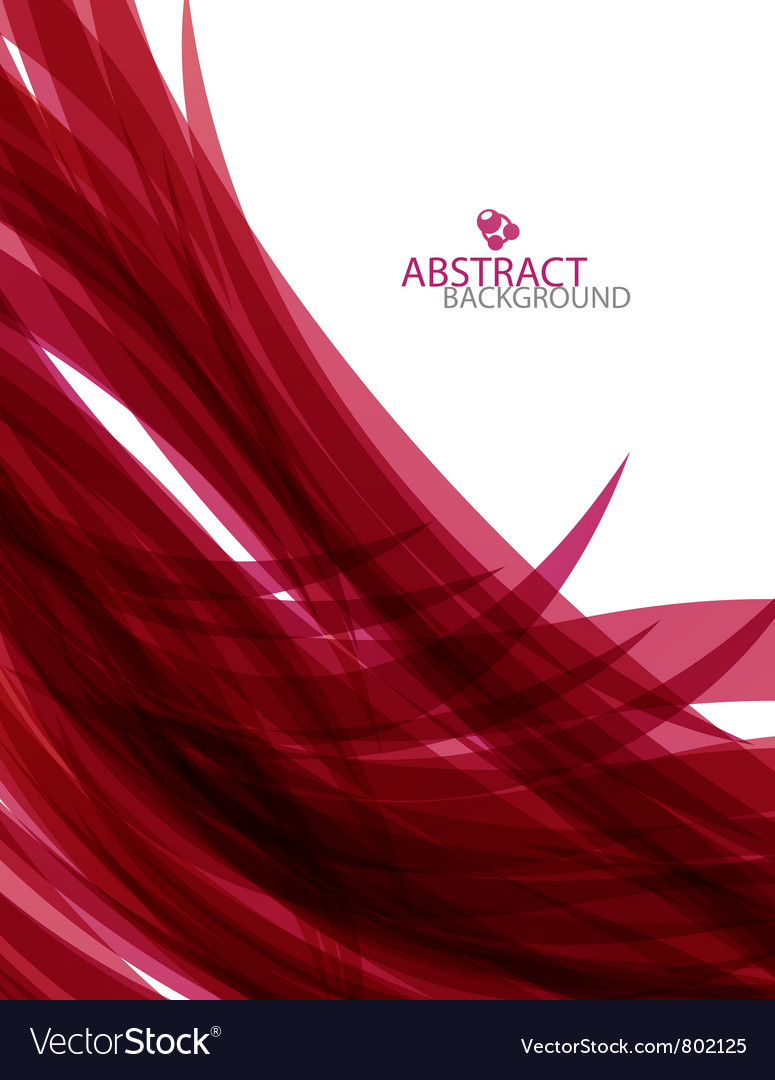 Red wave Royalty Free Vector Image - VectorStock