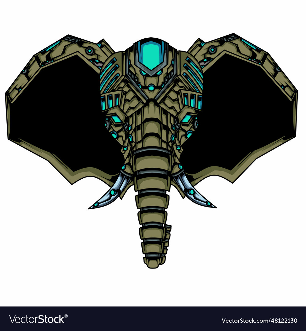 Elephant mecha Royalty Free Vector Image - VectorStock