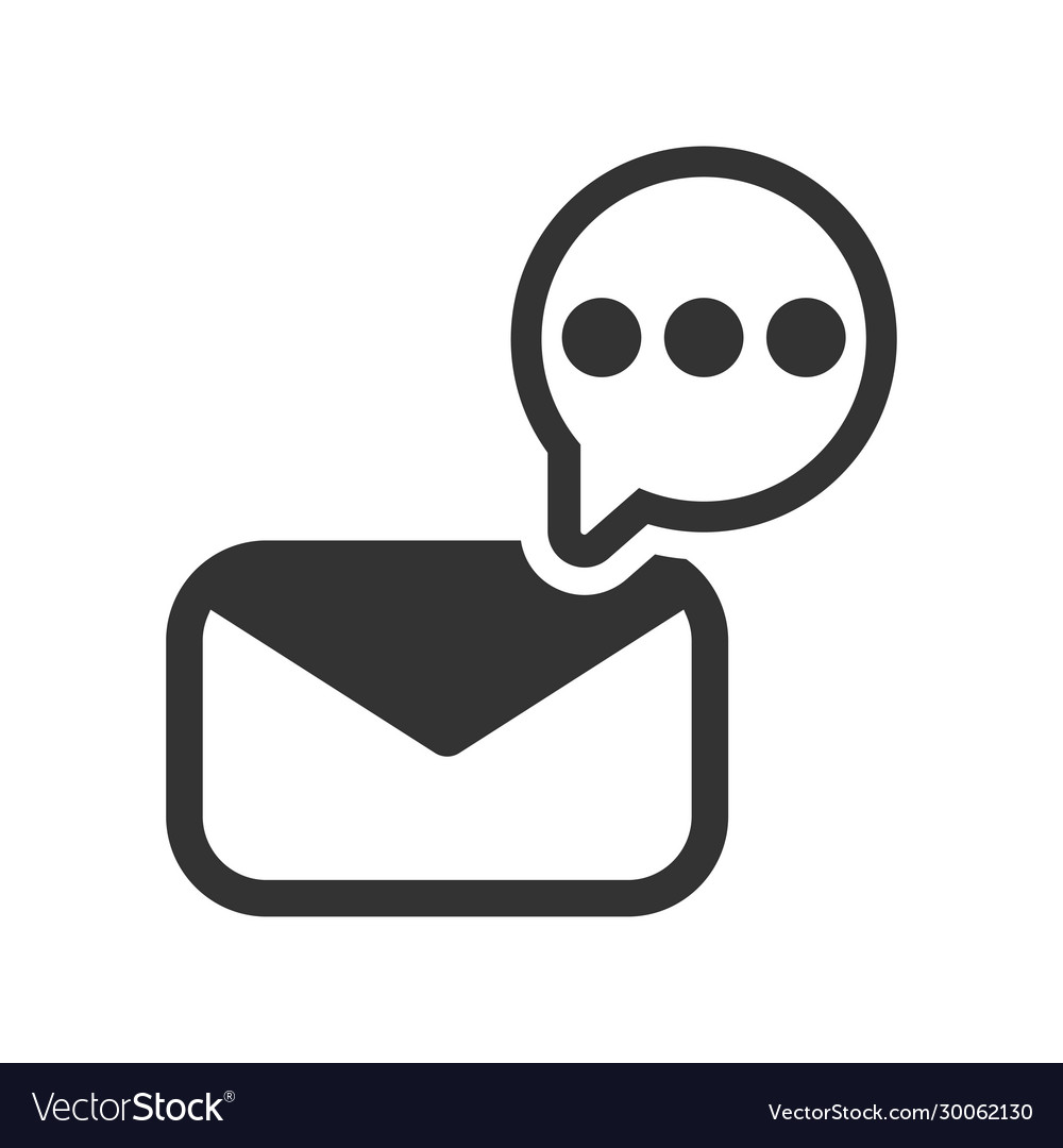 Email message icon Royalty Free Vector Image - VectorStock