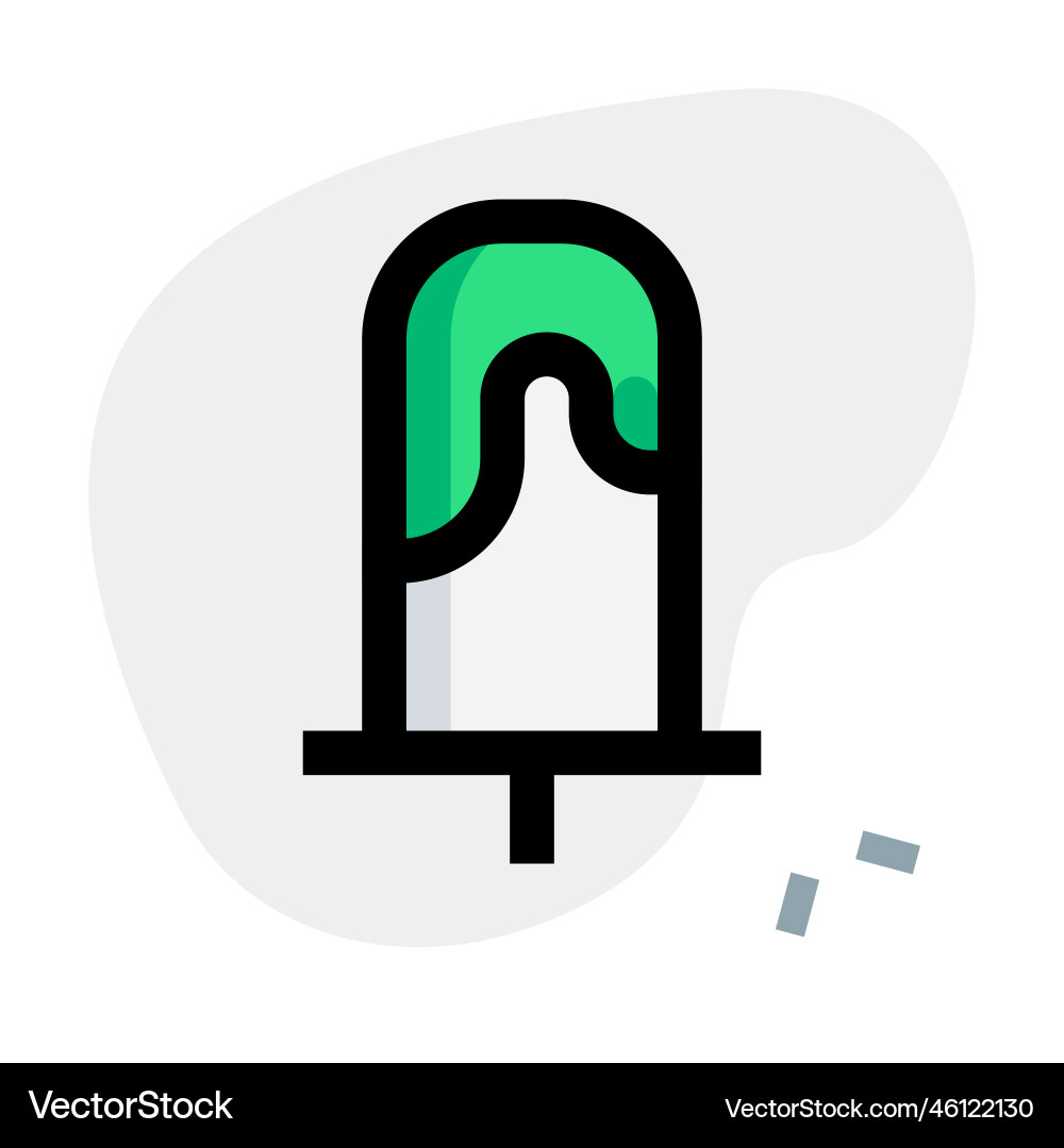 Icey gelato with cream dripping off Royalty Free Vector