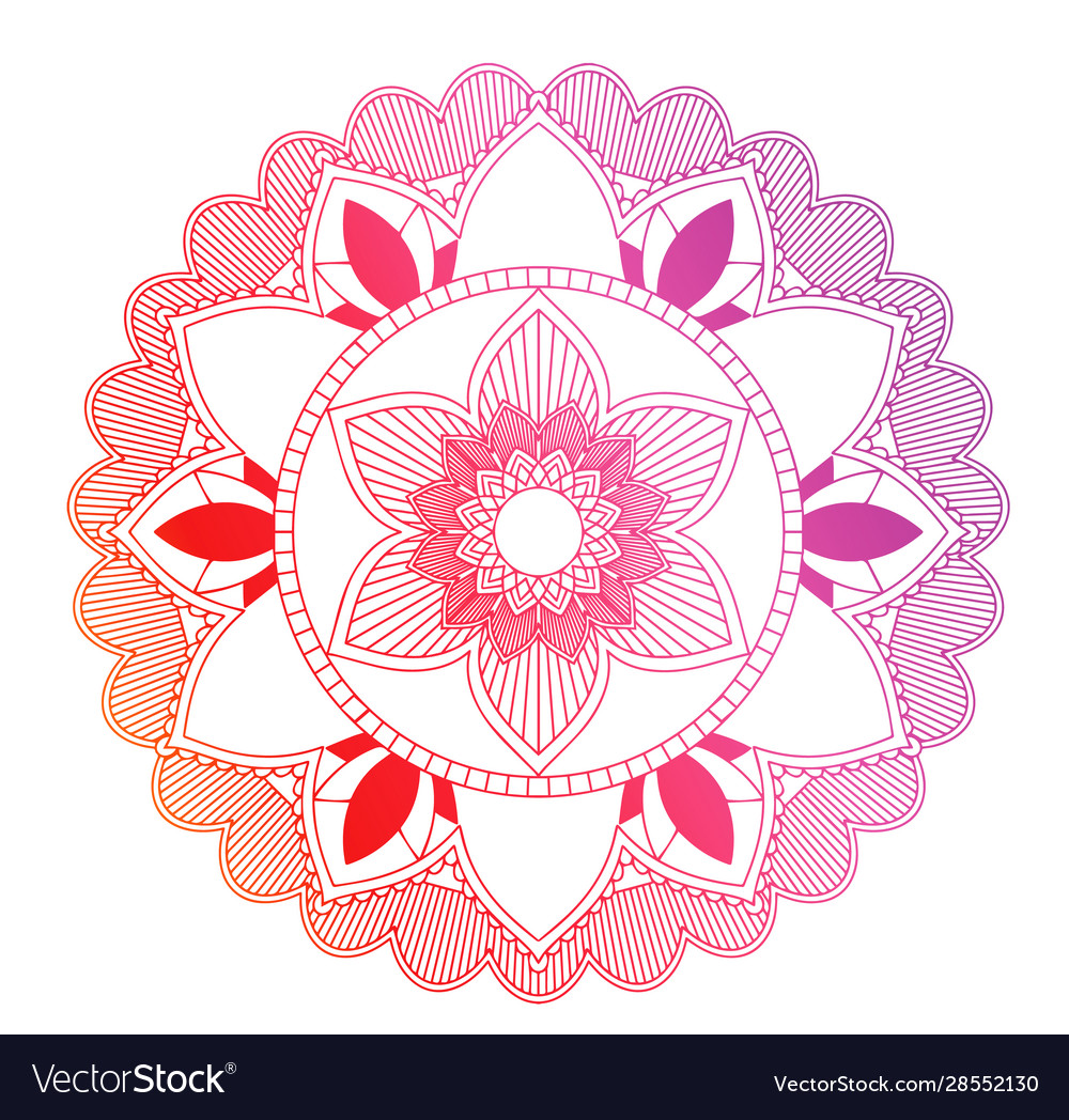 Mandala patterns on isolated background Royalty Free Vector