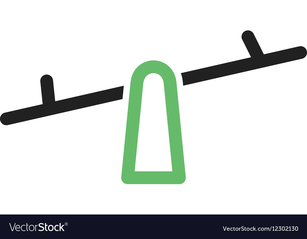 Seesaw Royalty Free Vector Image - VectorStock