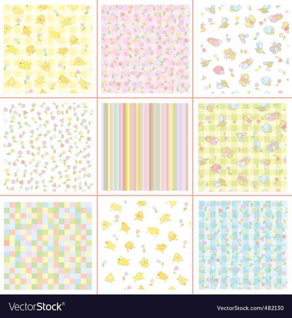 Soft patterns Royalty Free Vector Image - VectorStock
