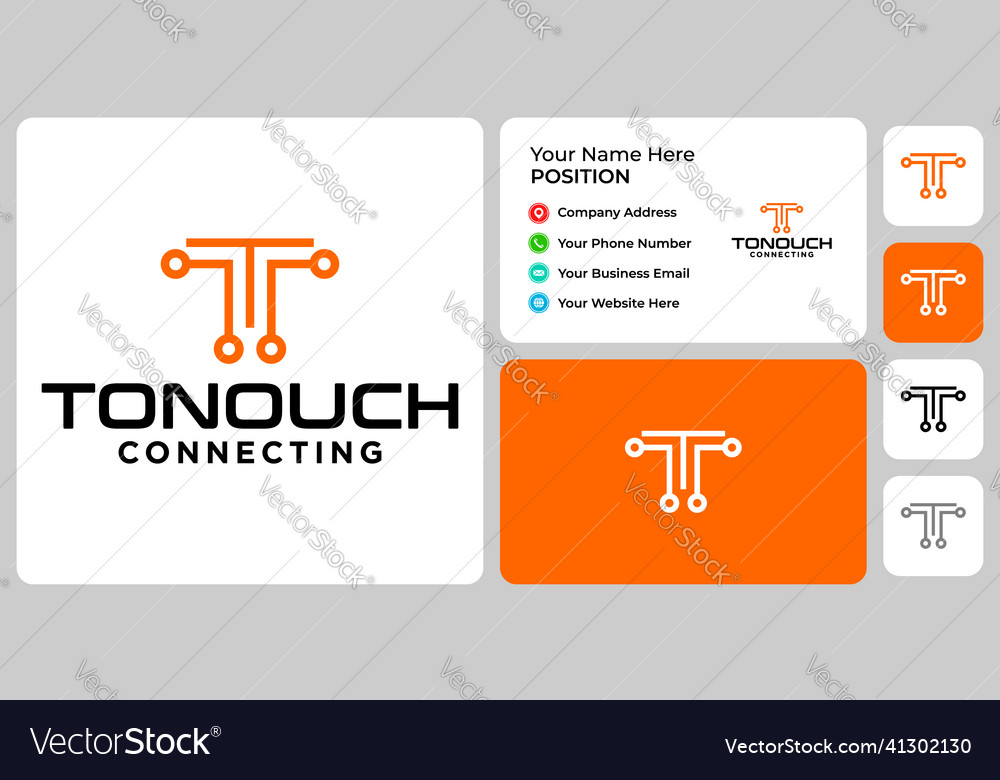 T tech logo Royalty Free Vector Image - VectorStock