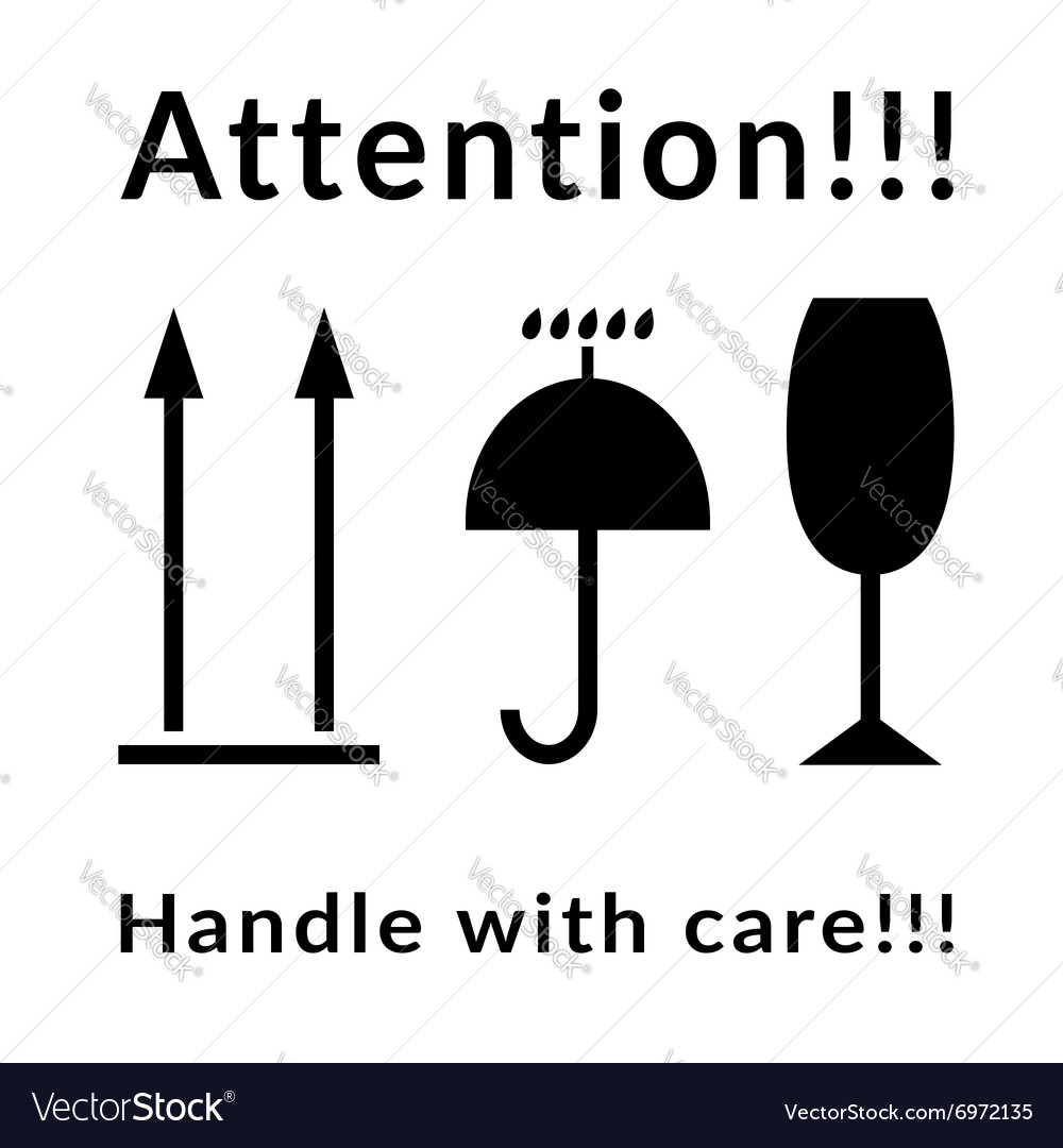 Attention signs set Royalty Free Vector Image - VectorStock