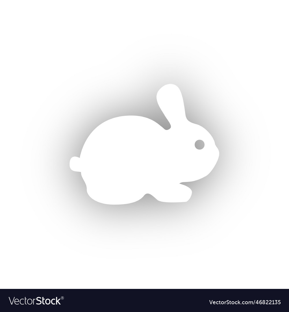 Bunny easter icon Royalty Free Vector Image - VectorStock