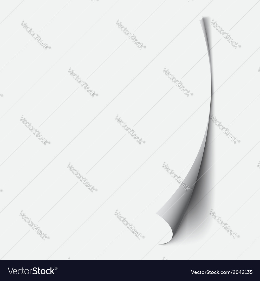 Empty paper sheet Royalty Free Vector Image - VectorStock