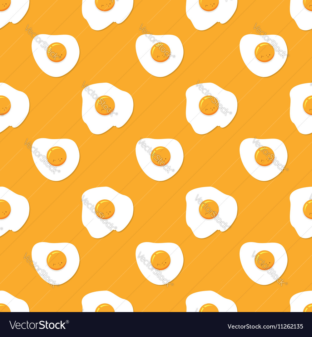 Fried egg Royalty Free Vector Image - VectorStock
